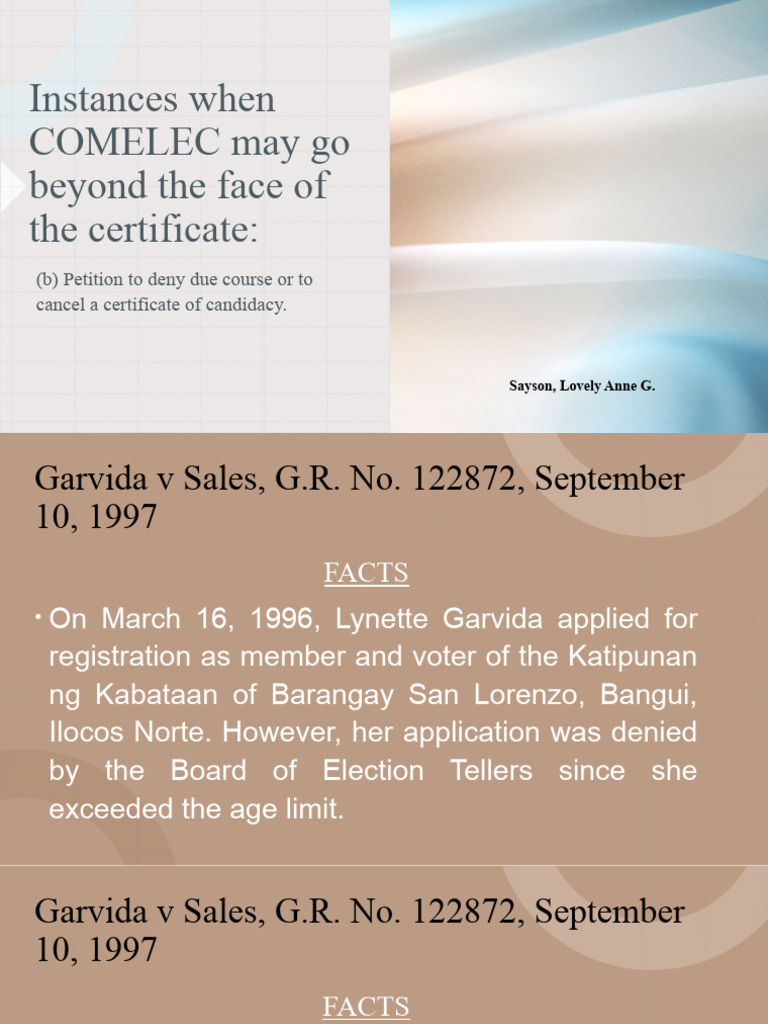 SAYSON, Lovely Anne G. - Admin-Law-Report | PDF | Mandamus | Common Law