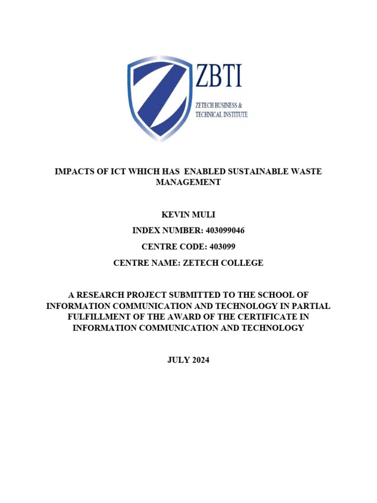 Kevin Muli | PDF | Waste Management | Recycling