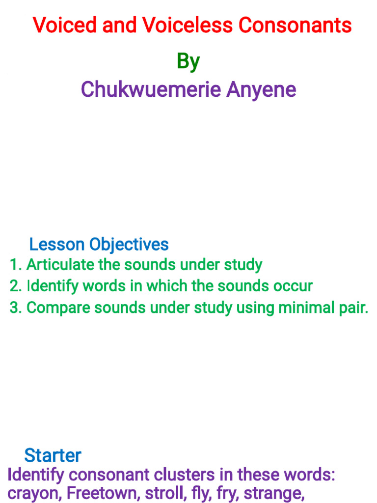 Voiced and Voiceless Consonants | PDF | Language Families | Phonology