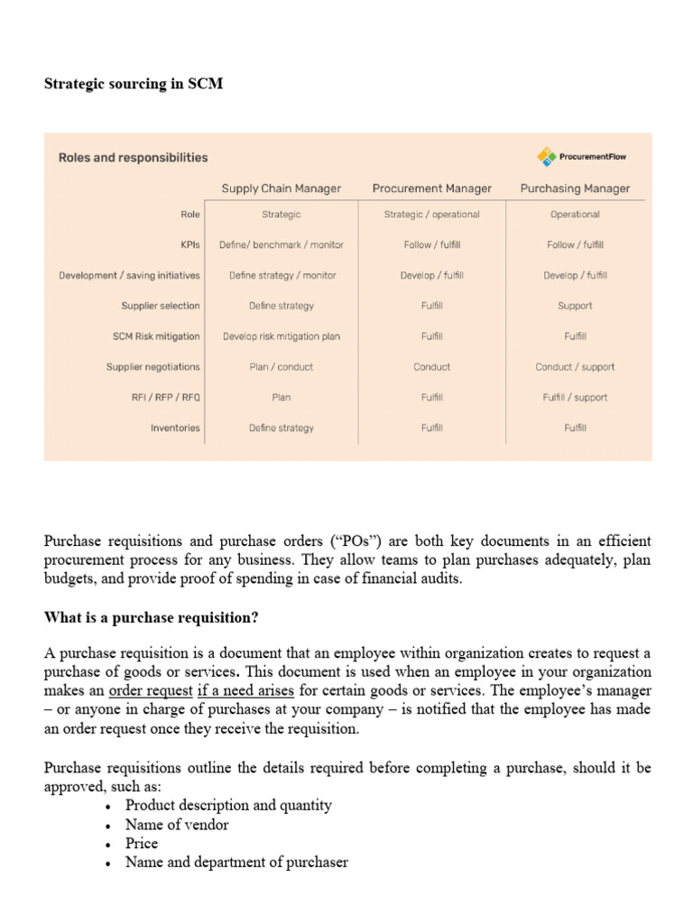 Procurement Process Essentials | PDF | Business Economics | Business