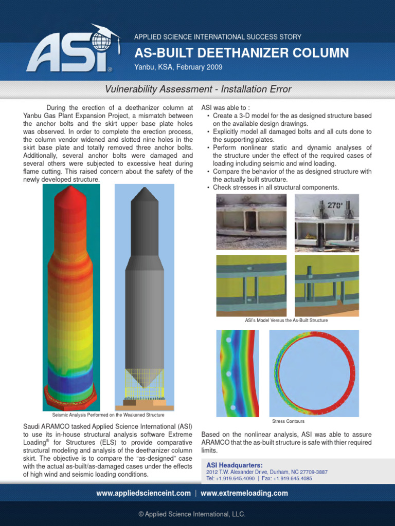 Case Study Deethanizer Seismic Analysis | PDF | Mechanical Engineering