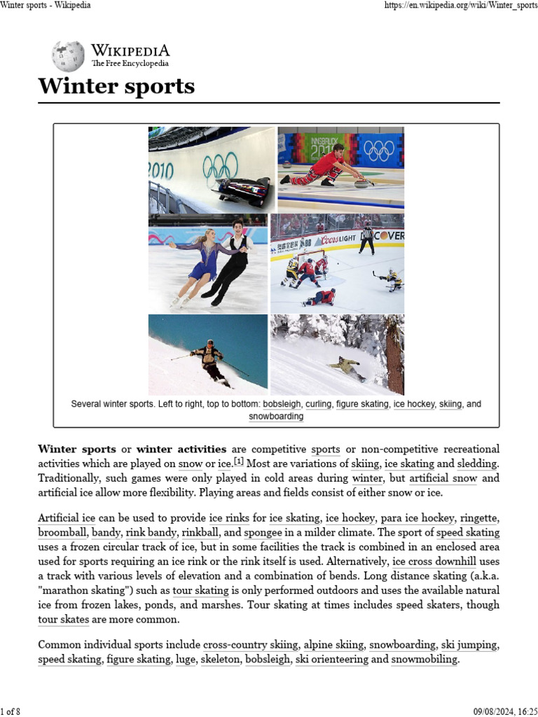 winter_sport | PDF | Sports | Racing