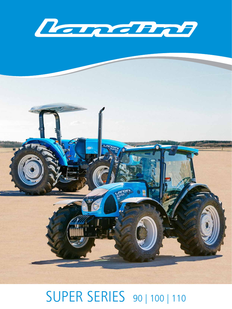 Landini Super Series 90-110 Specs | PDF | Engines | Automotive Industry