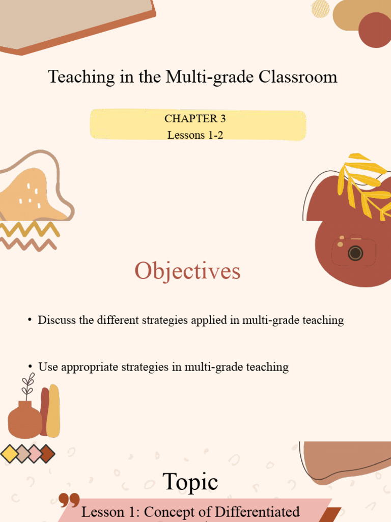 Chapter 3 Teaching in A Multi Grade Classroom | PDF | Differentiated Instruction | Learning