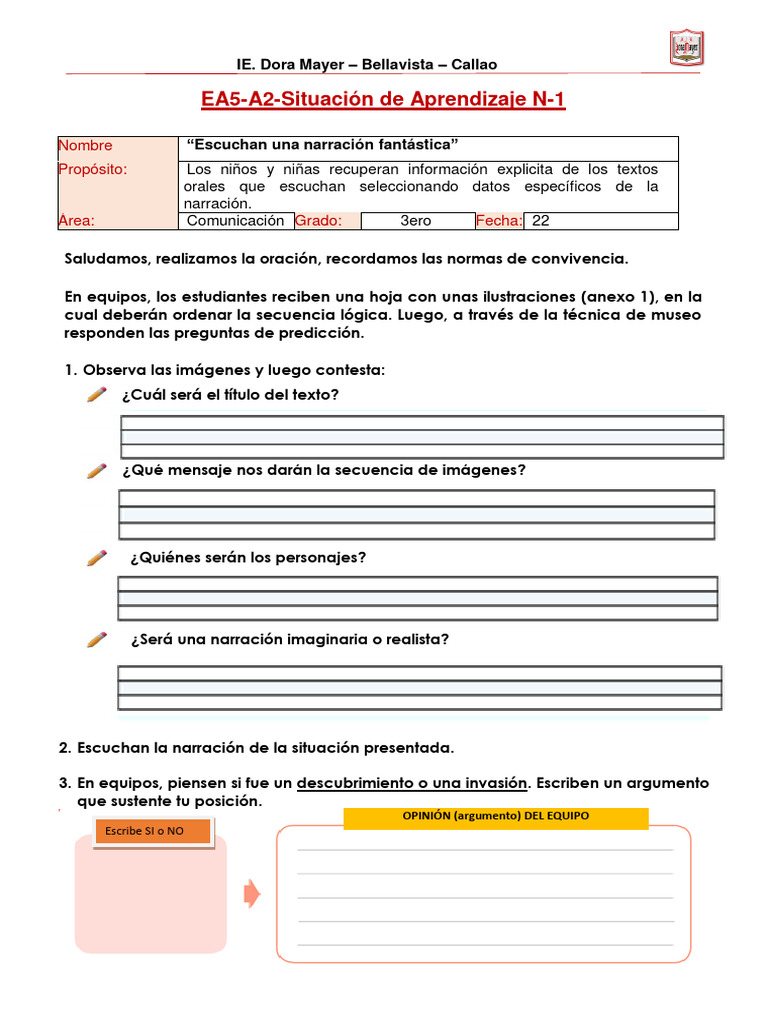 3ER GRADO- EA5_A2__COMUNICACIÓN-1 | PDF