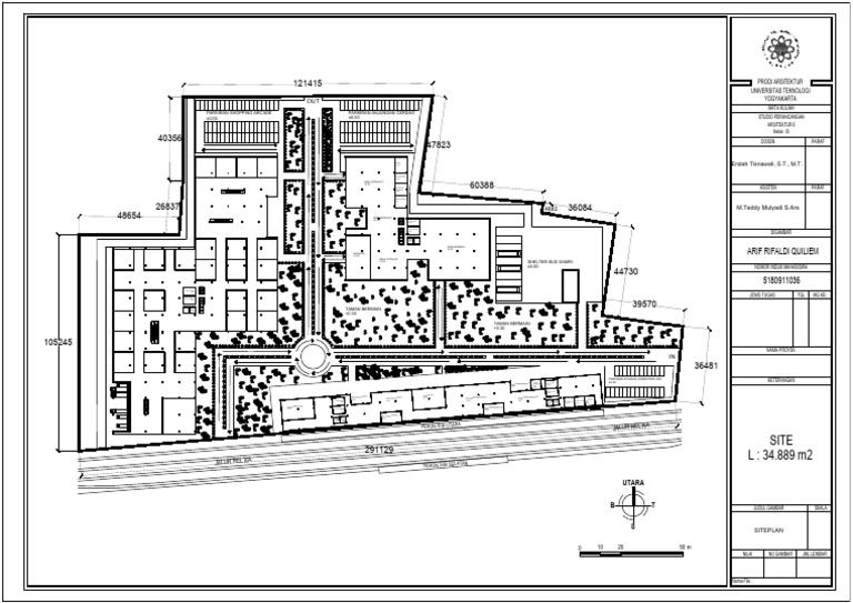SITEPLAN SITUASI Model | PDF