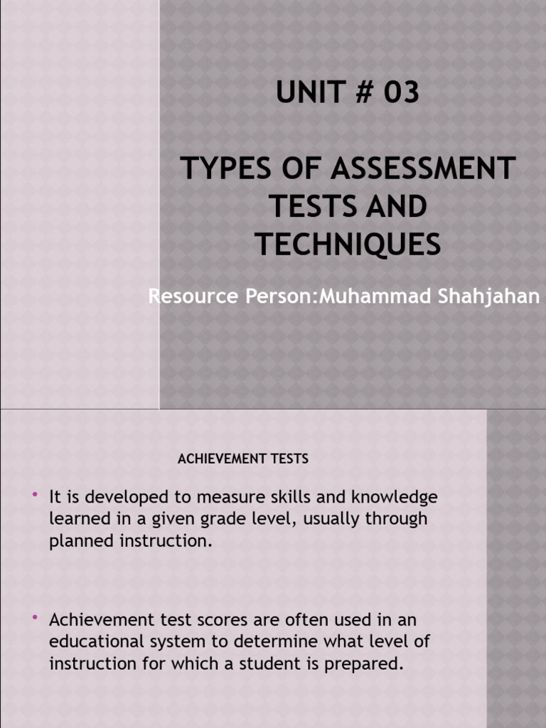 8602 Unit 03 Assesment Pdf Educational Assessment Intelligence