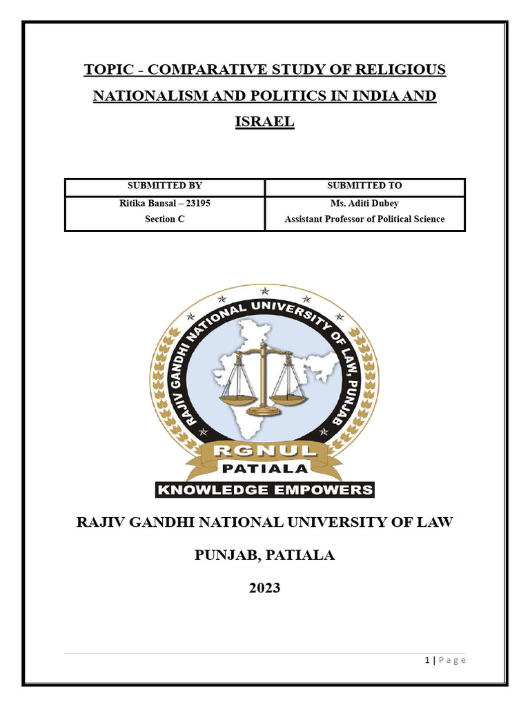 Political Science Project Final | PDF | Democracy | Political Ideologies