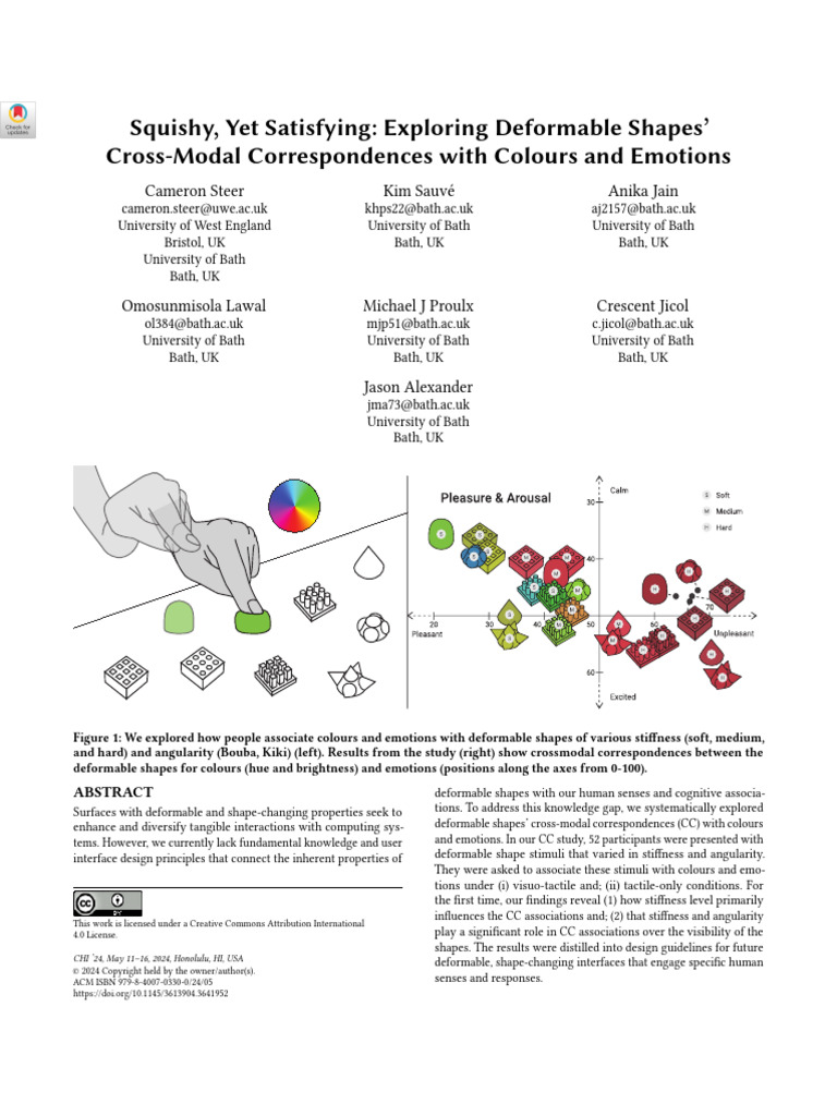 Squishy, Yet Satisfying: Exploring Deformable Shapes' Cross-Modal ...