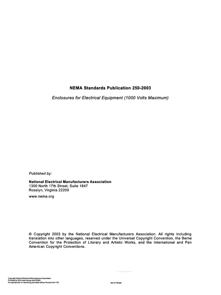 Nema 250 - 2003 | PDF | Copyright | Common Law