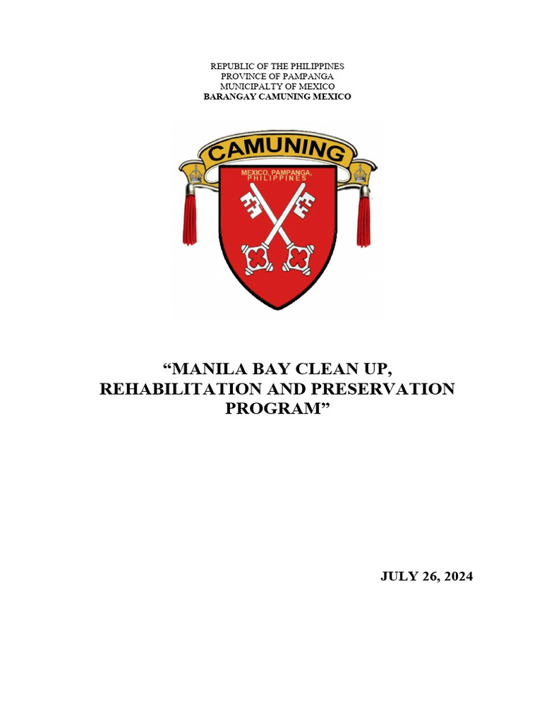 Camuning Weekly Clean Up Drive July 26, 2024 | PDF