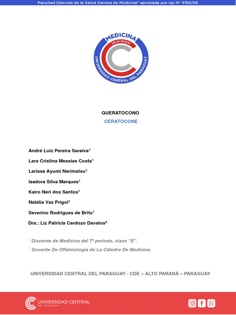 Quera To Cono | PDF | Ojo | Enfermedades y trastornos