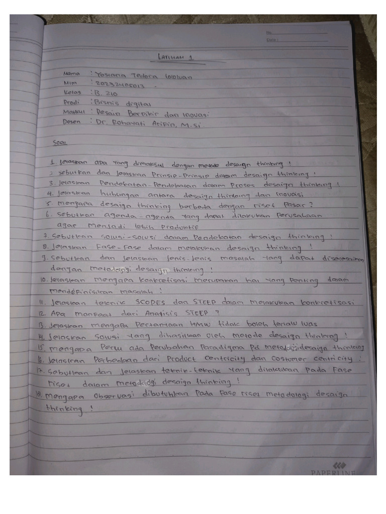 Latihan1 - Yosiana Tedora Lololuan (DBI) | PDF