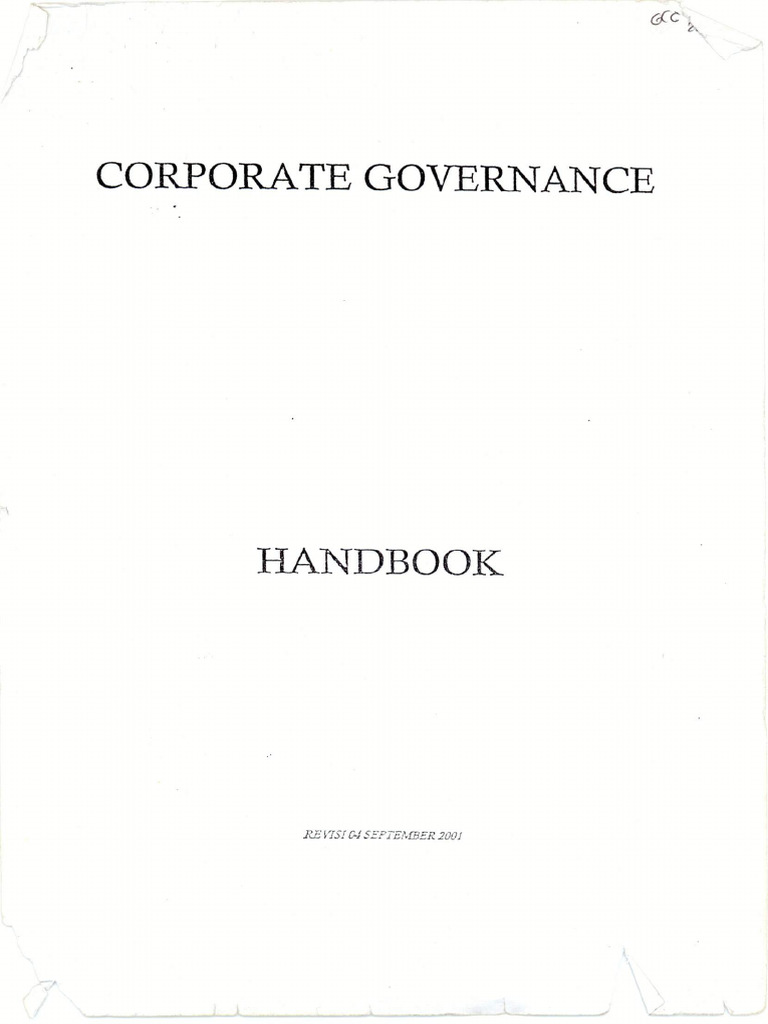 Bni Corporate Governance Book | PDF