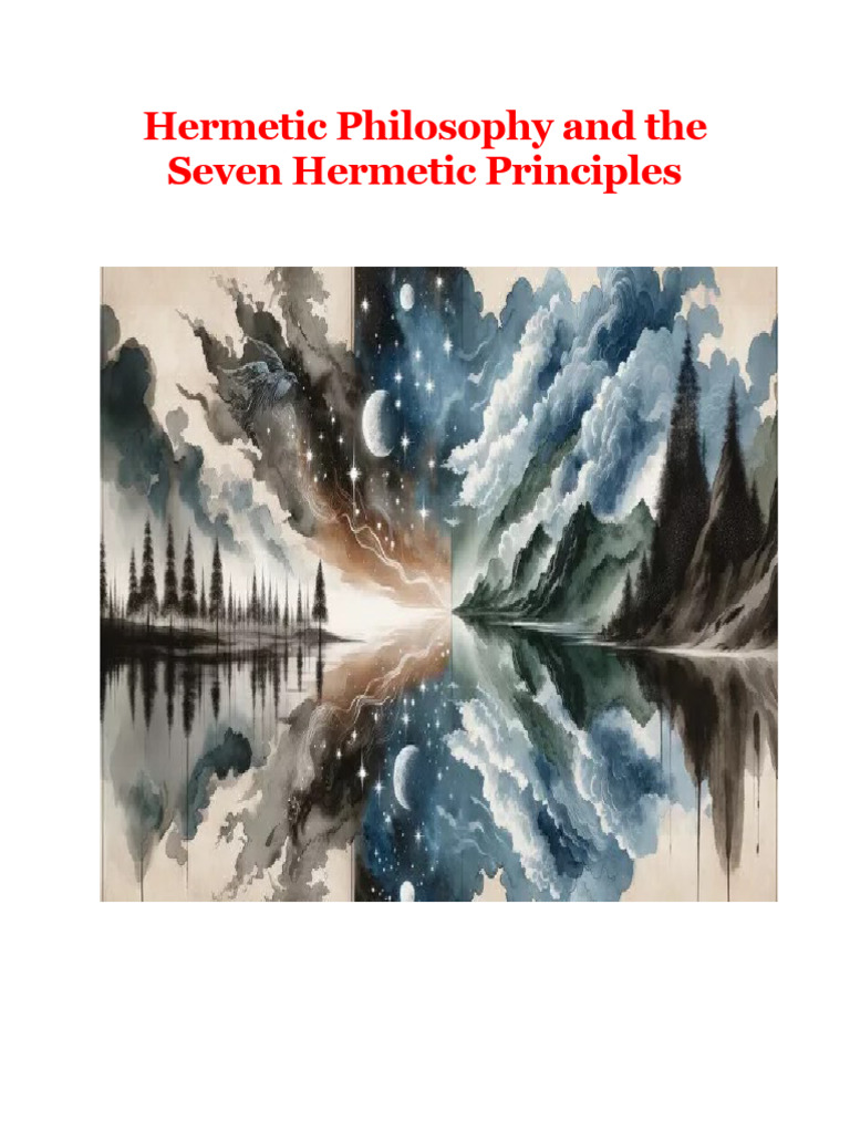 Hermetic Philosophy and The Seven Hermetic Principles | PDF ...