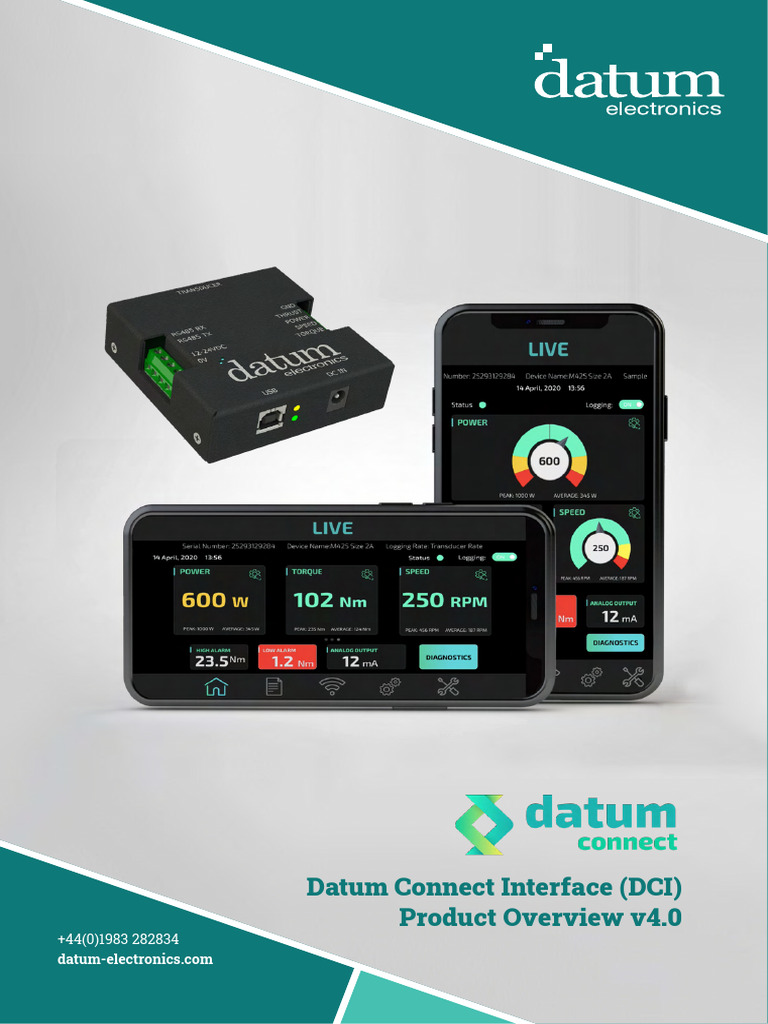 Datum Connect Interface (DCI) Datasheet-V4 | PDF | Usb | Computer ...
