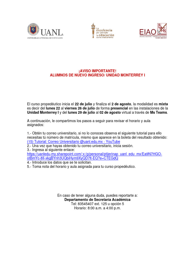 Curso Propedéutico Monterrey I 2023 | PDF