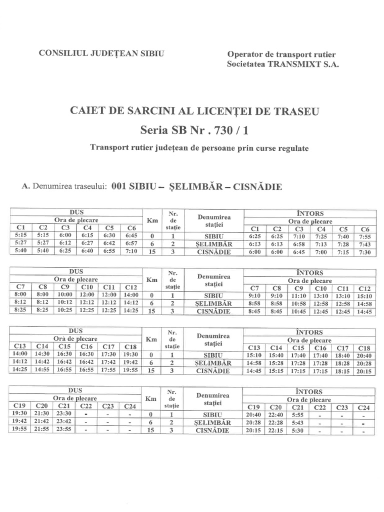 Anexa NR 2 Grafice de Circulatie | PDF