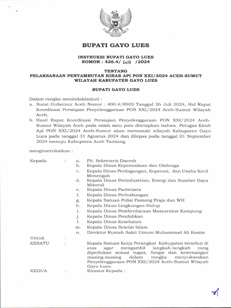 Surat Bupati | PDF