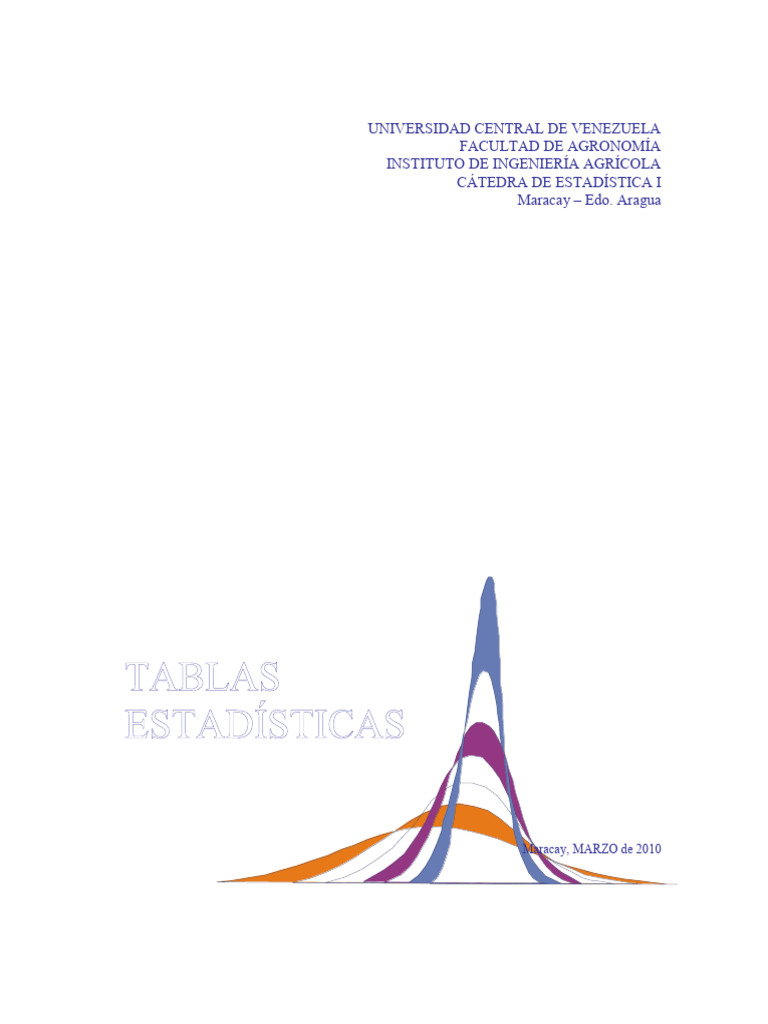 TABLAS DE ESTADISITCA Profa. ISIS VIVAS PIVAT y Recopilación Ing ...
