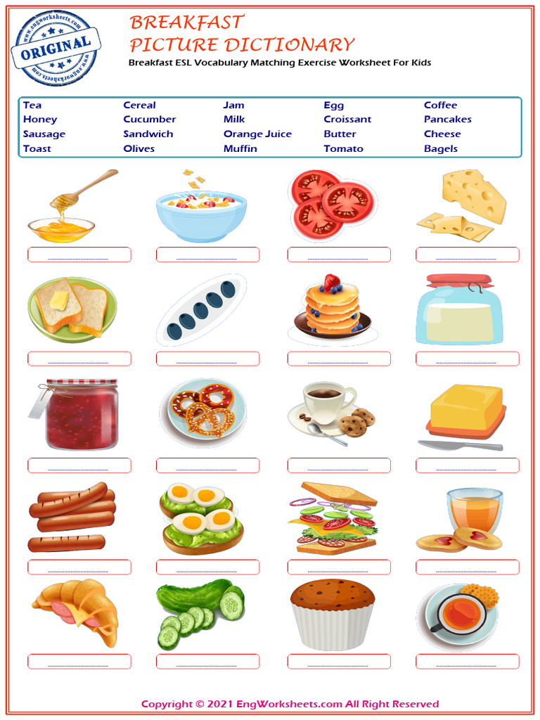 Breakfast Vocab | PDF | Pancake | European Cuisine