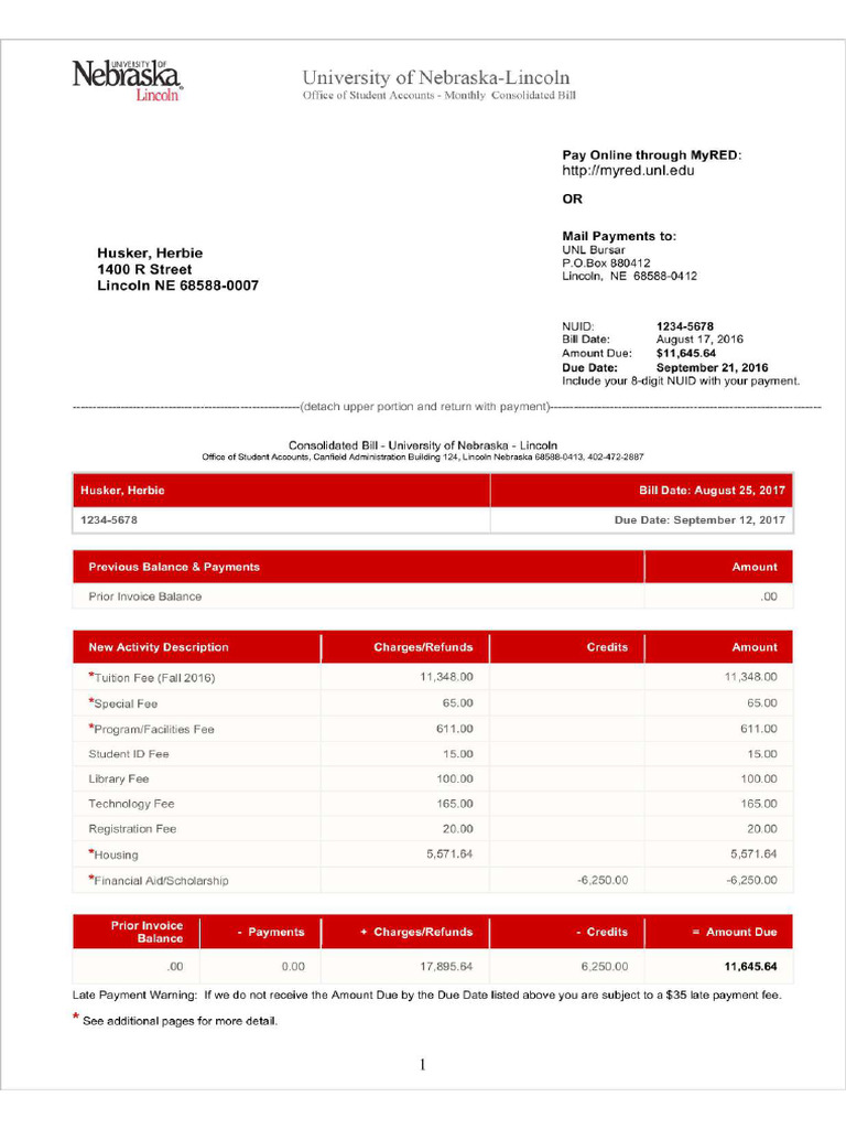 Tution Bill | PDF