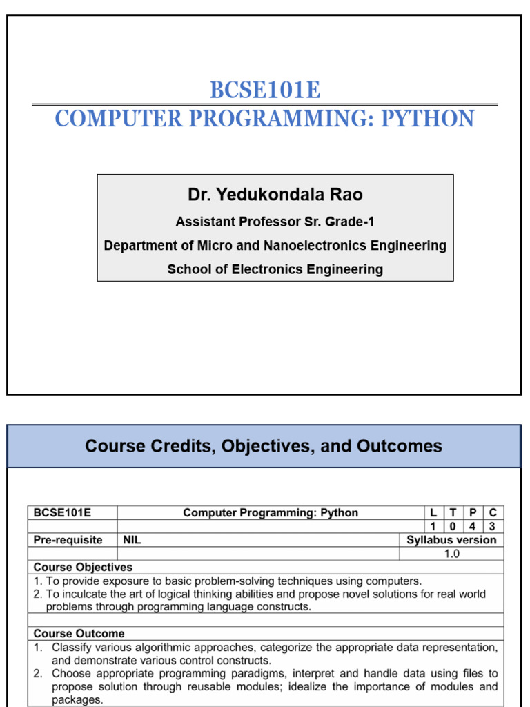 FALLSEM2024-25 BCSE101E ETH VL2024250107671 2024-07-30 Reference-Material-I | PDF | Algorithms ...