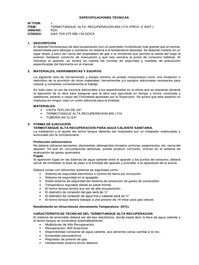 Gas Ter 075 0B0 132 | PDF | Tap (Válvula)