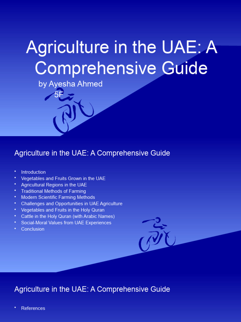 Agriculture in the UAE_ A Comprehensive Guide | PDF | Agriculture | Sustainability