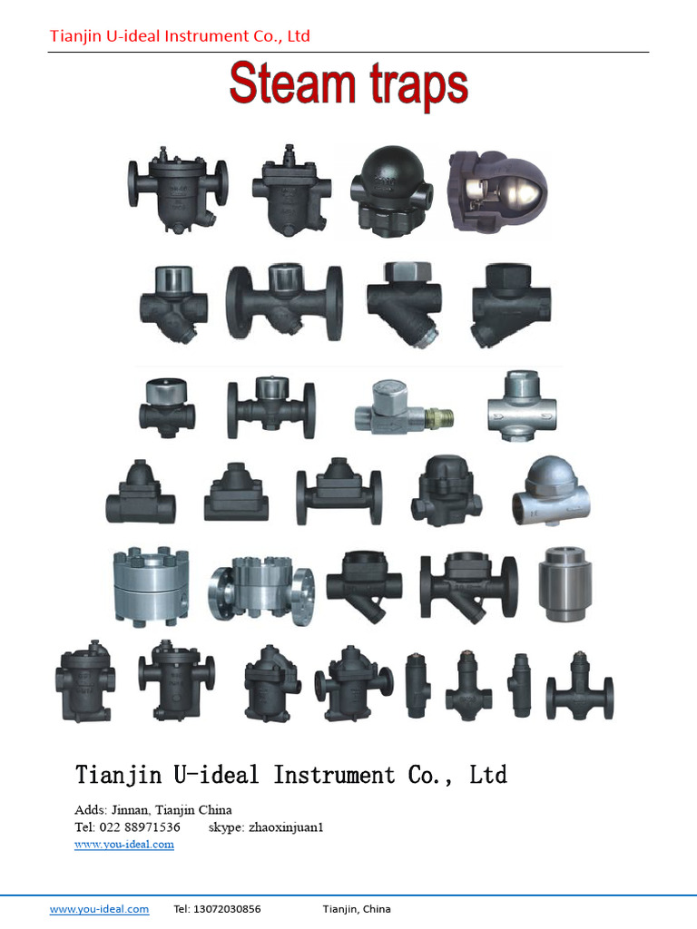 U-Ideal Steam Traps | PDF | Steam | Valve