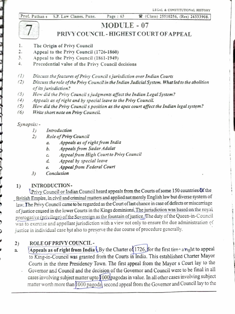 Constitution History Module 8,9 | PDF | Appeal | Jurisdiction