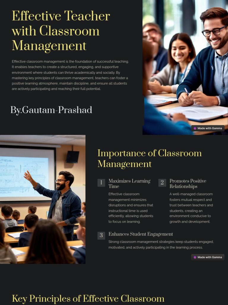 Effective Teacher With Classroom Management | PDF | Classroom ...