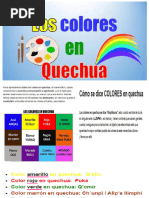 Colores en Quechua | PDF | Color | Rojo