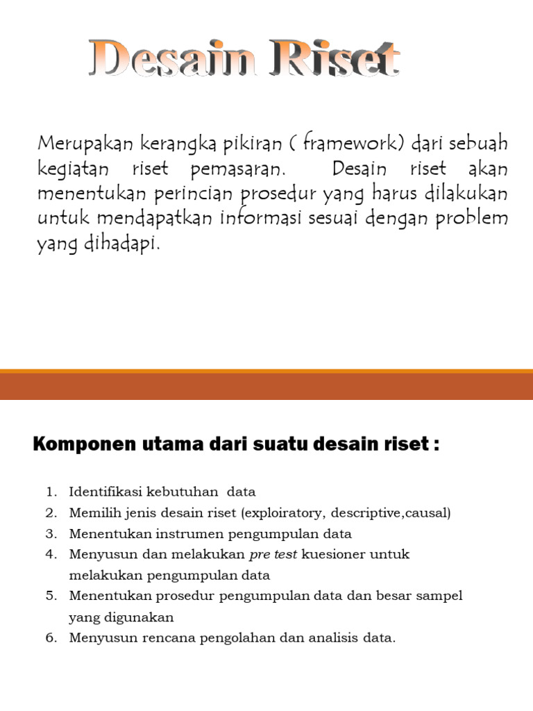 Desain Riset | PDF | Karier & Perkembangan | Komputer