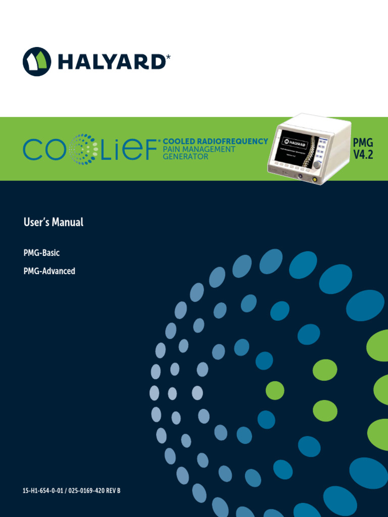 IFU - Pain Management Generator - MANUAL DEL OPERADOR | PDF ...