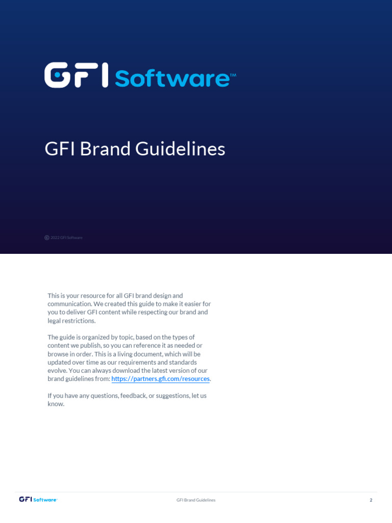 Gfi Brand Guidelines 2022 | PDF | Brand | Logos