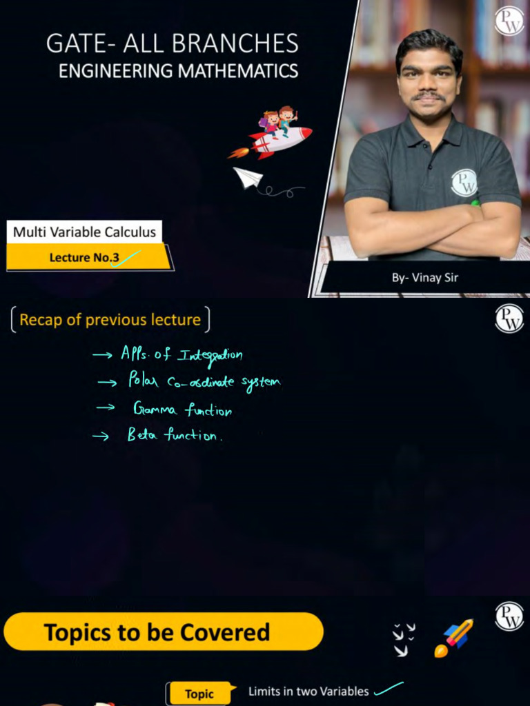 Multi Variable Calculus 03 Class Notes Pdf