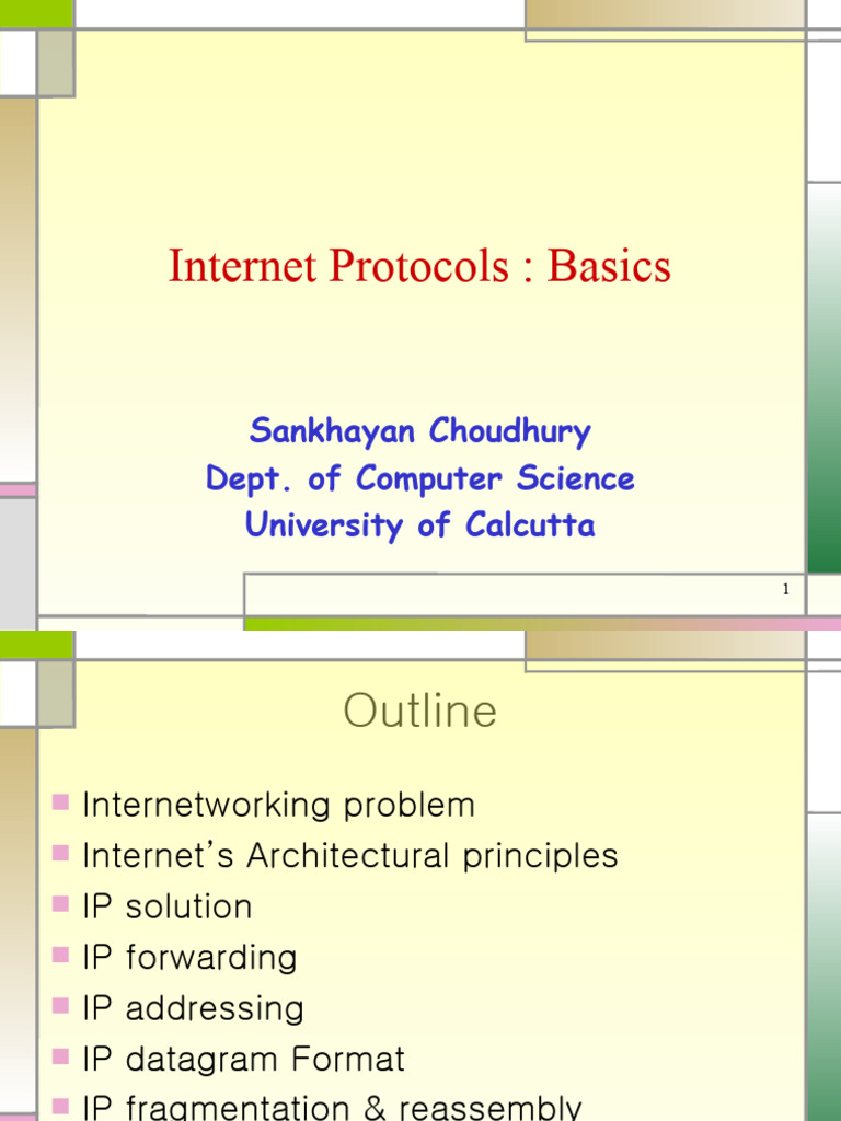IP Tutorial | PDF | Internet Protocols | Computer Network