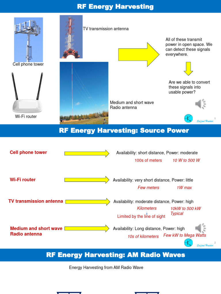 RF Energy Harvest | PDF | Antenna (Radio) | Radio