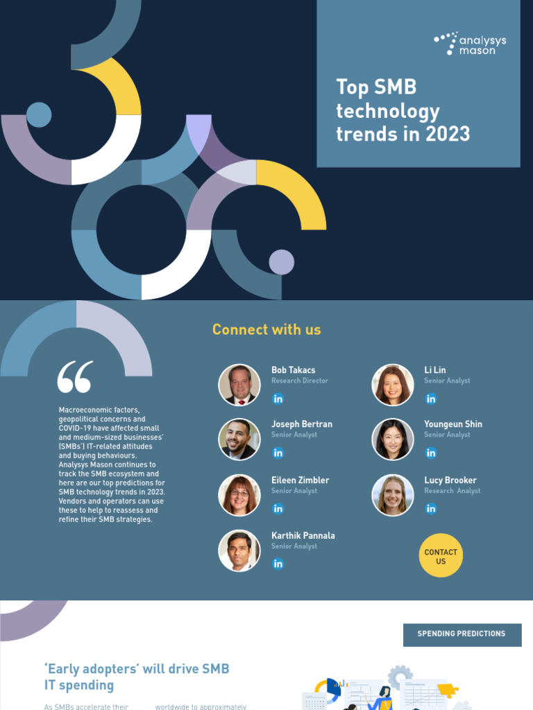 Analysys Mason SMB Trends 2023 Download rsmb1 | PDF | Computer Security | Security