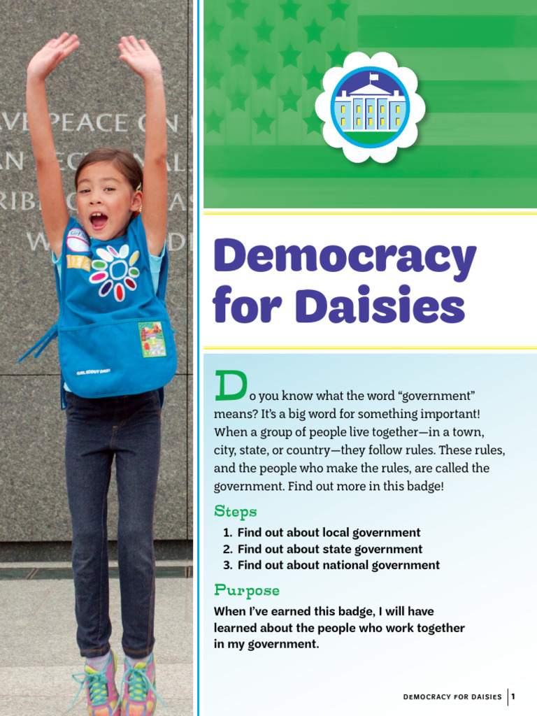 Democracy For Daisies Badge Booklet | PDF | Presidents Of The United ...