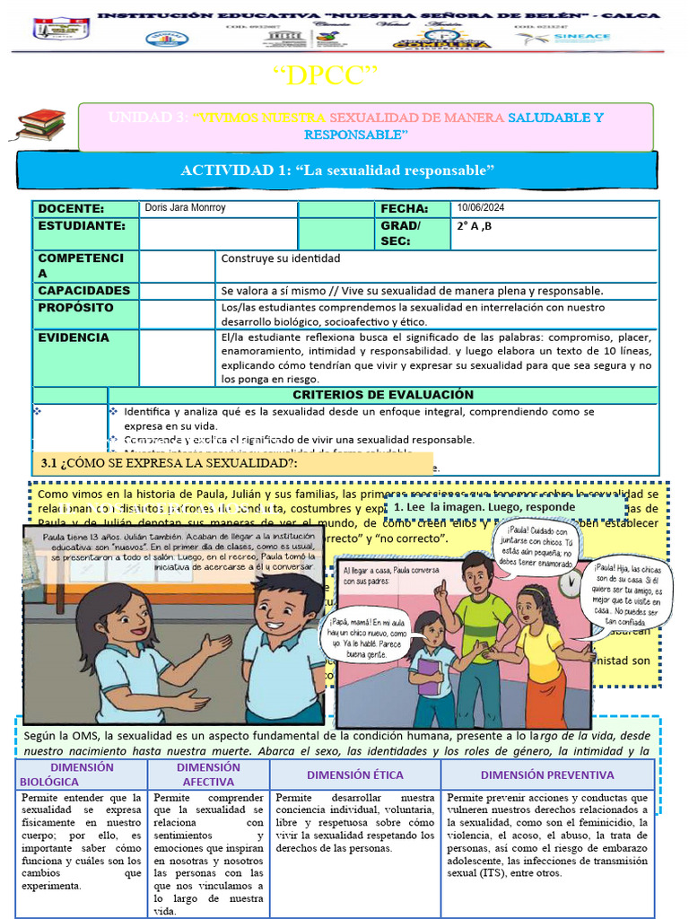 2° DPCC - Actv.01 | PDF | La sexualidad humana | Masculinidad