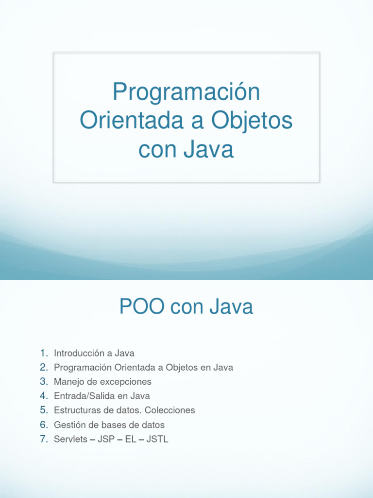 Curso Java Enero2016 Tema1 | PDF | Java (lenguaje de programación) | Objeto (informática)