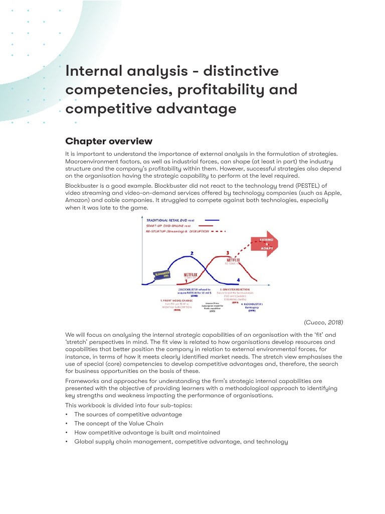 Topic Workbook - Internal Analysis - Distinctive Competencies ...