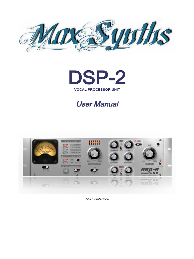 DSP2 ManualEN | PDF | Equalization (Audio) | Computing
