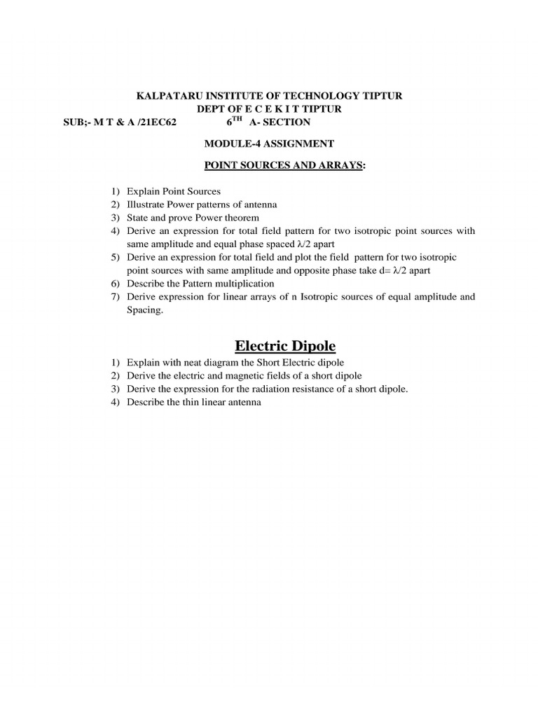 Mt&a 21ec62 Module - 4 Assignment | PDF