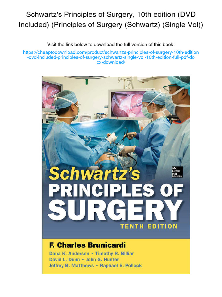 Schwartz's Principles of Surgery, 10th Edition (DVD Included ...