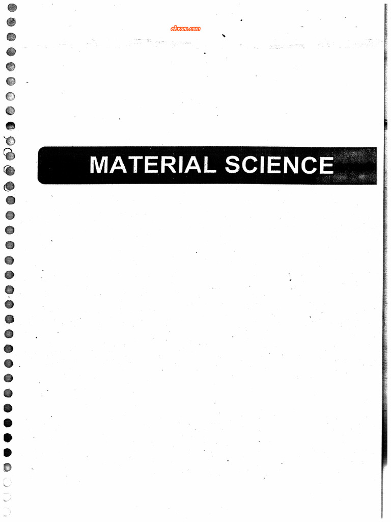 Basics of Material Science | PDF