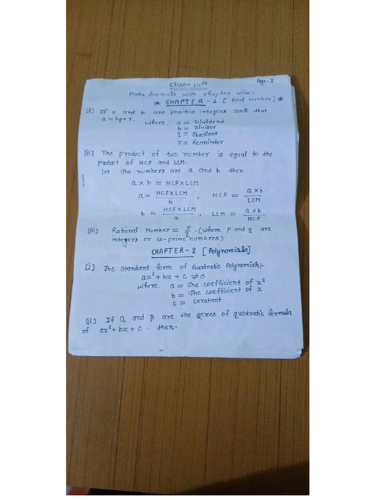 All Formula Class 10 | PDF