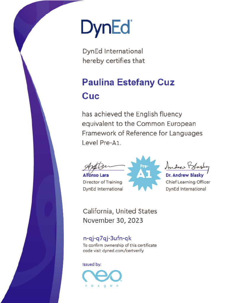 Certificate | PDF
